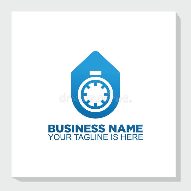 Creative Time Logo Design Vector Stock Vector - Illustration of ...