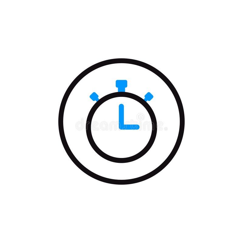Creative Time and Watch Icon Vector Stock Vector - Illustration of time ...