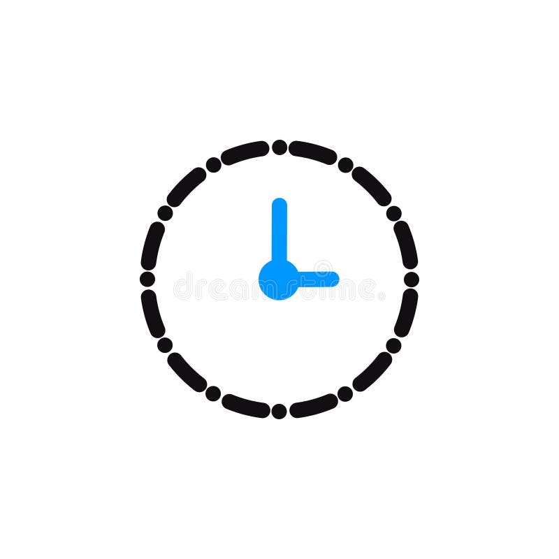 Creative Time and Watch Icon Vector Stock Vector - Illustration of ...