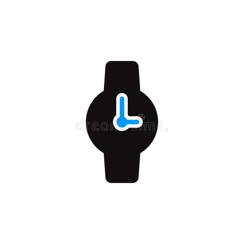 Creative Time and Watch Icon Vector Stock Vector - Illustration of ...