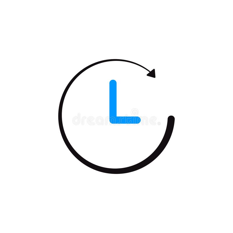 Creative Time and Watch Icon Vector Stock Vector - Illustration of ...