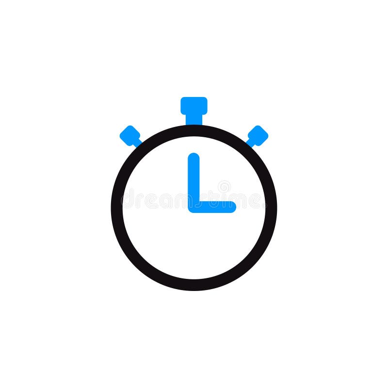 Creative Time and Watch Icon Vector Stock Vector - Illustration of ...