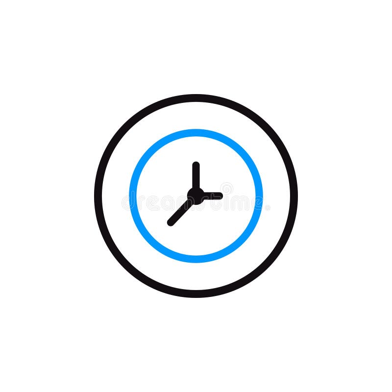 Creative Time and Watch Icon Vector Stock Vector - Illustration of ...