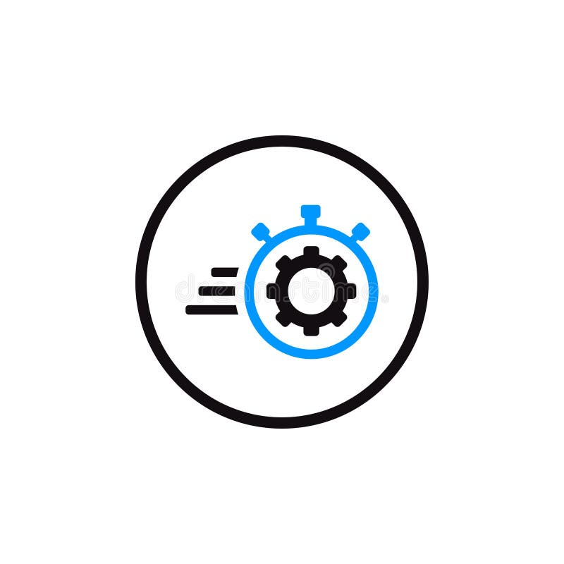 Creative Time and Watch Icon Vector Stock Vector - Illustration of ...