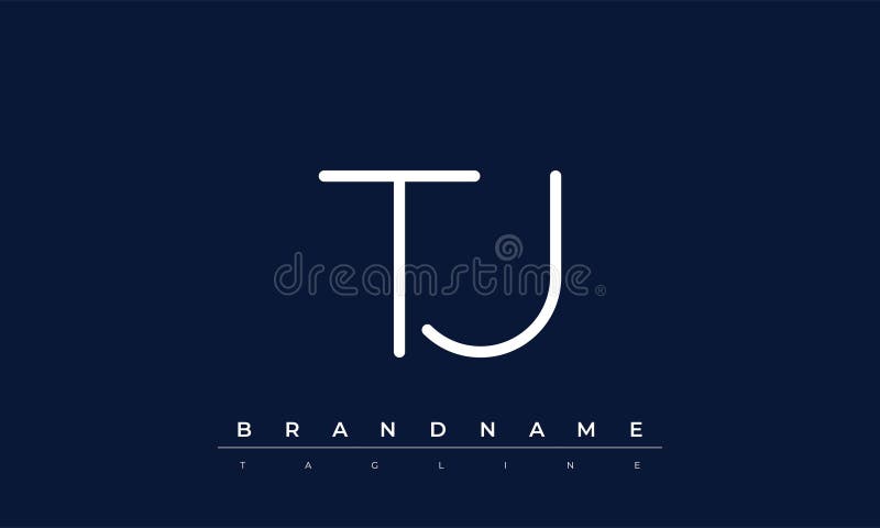 Creative TJ Letter Initial Logo Vector Image Stock Vector ...