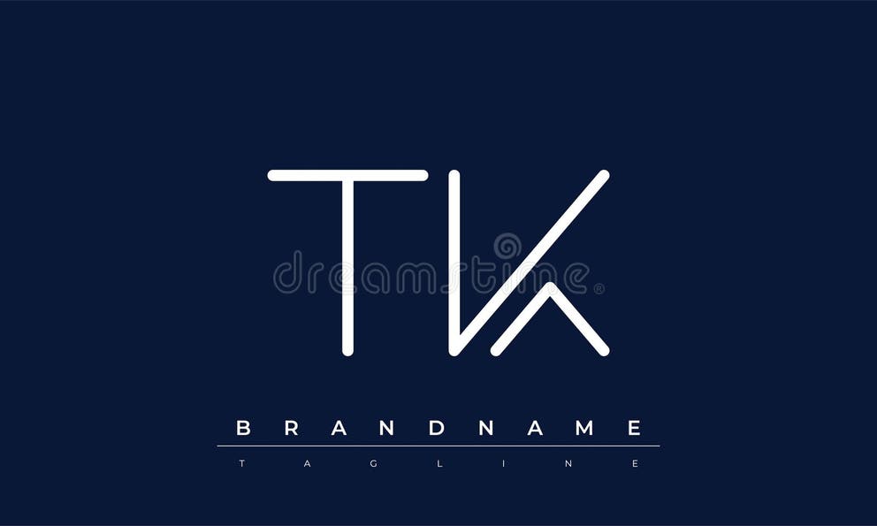 Creative TK Letter Initial Logo Vector Image Stock Vector - Illustration of typography, business ...