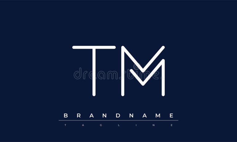 Creative TM Letter Initial Logo Vector Image Stock Vector ...