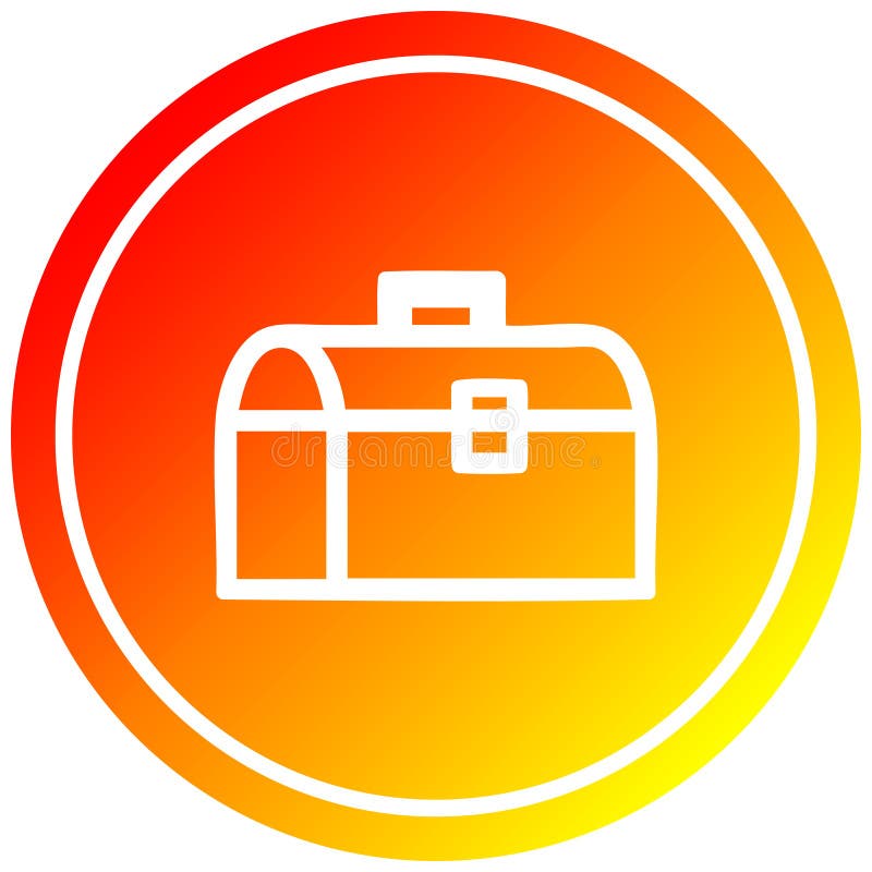 A Creative Tool Box Circular in Hot Gradient Spectrum Stock Vector ...