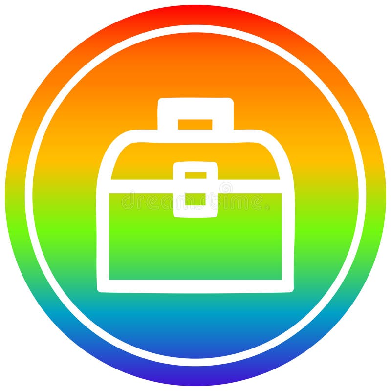 A Creative Tool Box Circular in Rainbow Spectrum Stock Vector ...