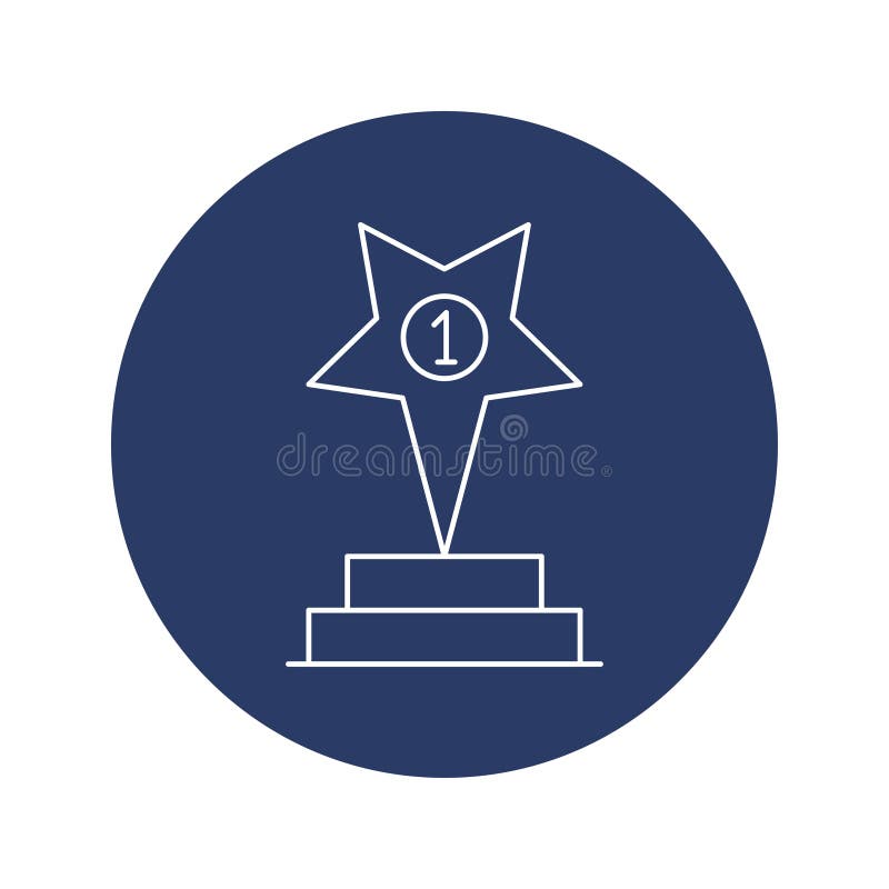 Creative Topper Award Trophy Icon Stock Vector - Illustration of vector ...