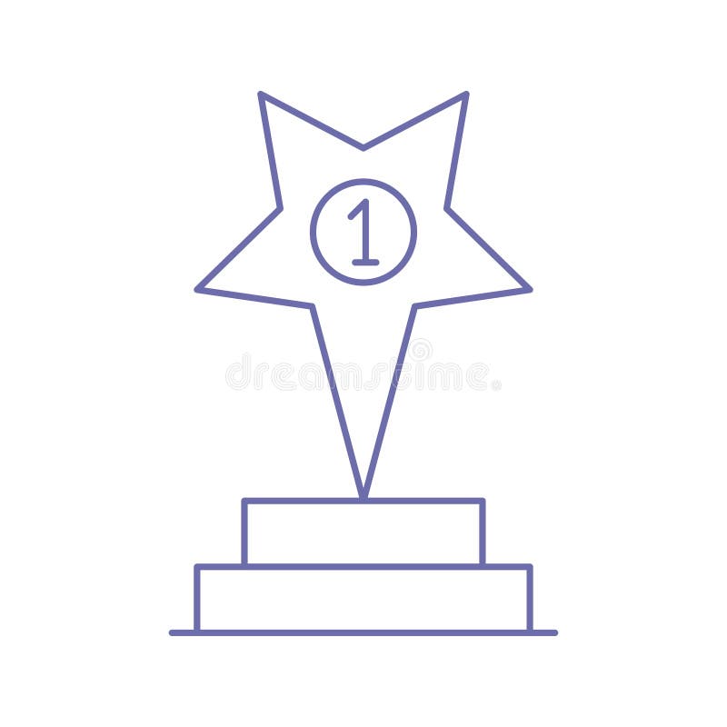 Creative Topper Award Trophy Icon Stock Vector - Illustration of ...