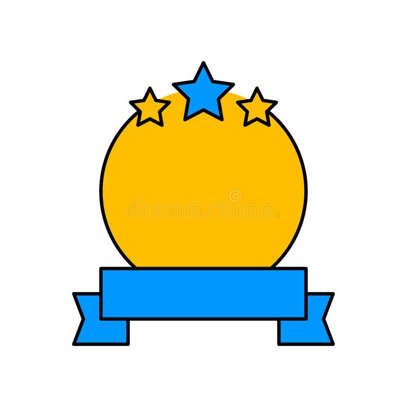 Creative Topper Award Trophy Icon Stock Vector - Illustration of rank ...