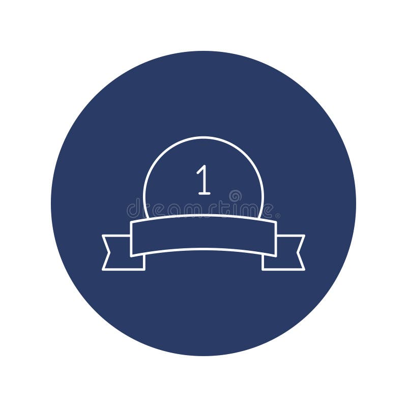 Creative Topper Award Trophy Icon Stock Vector - Illustration of metal ...