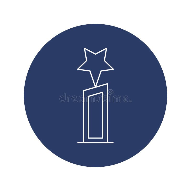 Creative Topper Award Trophy Icon Stock Vector - Illustration of prize ...