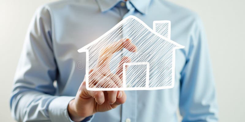 Creative Touch: Digital House Design Stock Illustration - Illustration ...