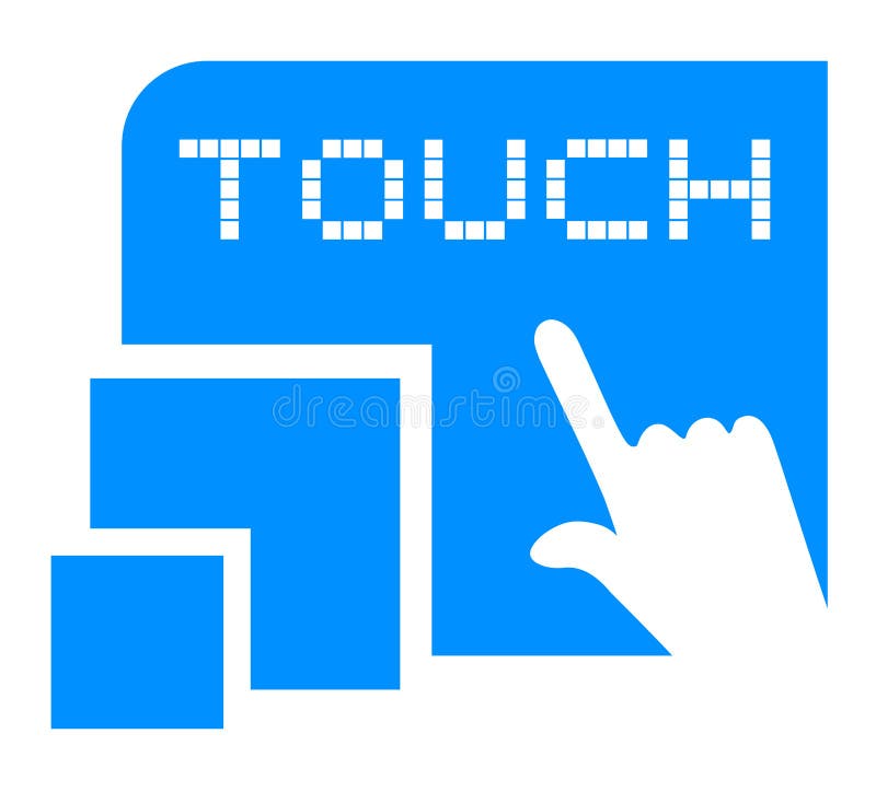Touch symbol stock illustration. Illustration of click - 99093541