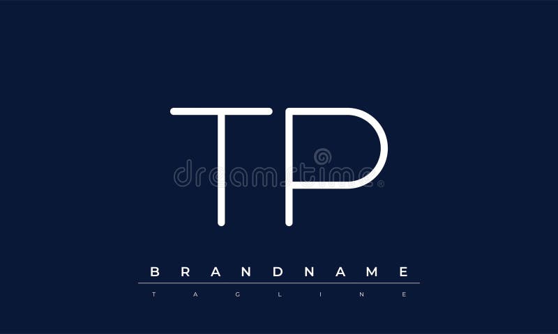 Creative TP Letter Initial Logo Vector Image Stock Vector ...
