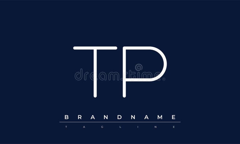 Creative TP Letter Initial Logo Vector Image Stock Vector ...