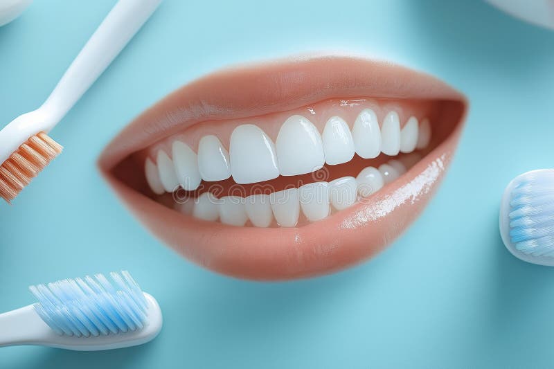 Creative Transformation of a Dull Smile To a Bright, Vibrant One Stock ...