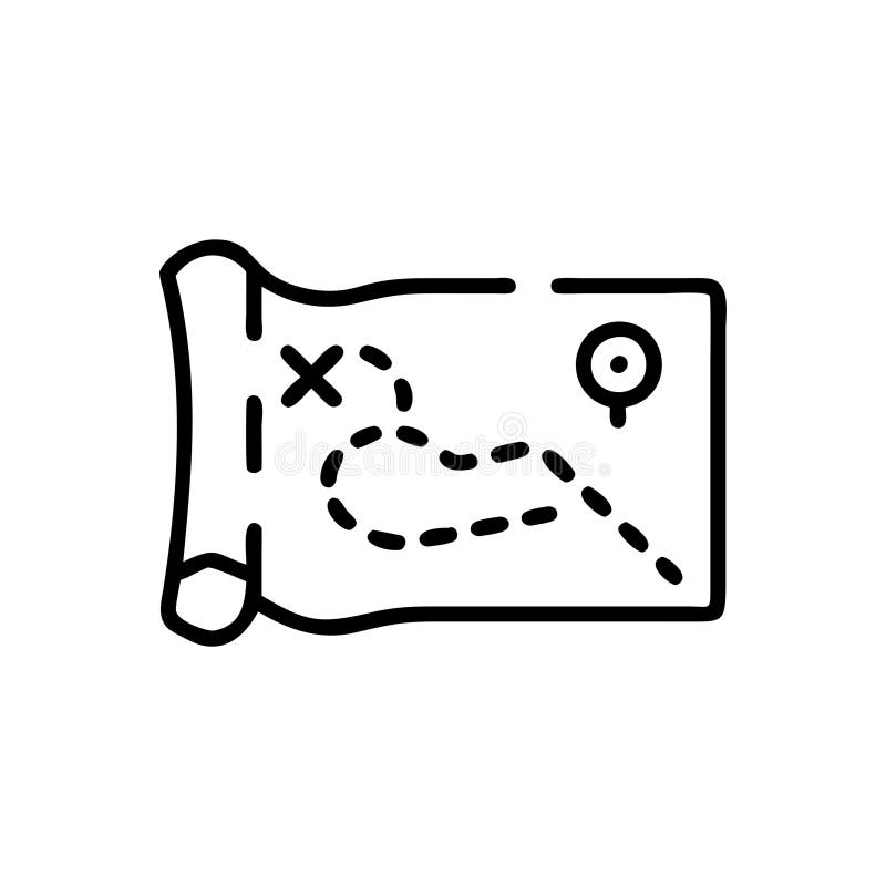 Creative Treasure Map for Pirate Adventures Stock Vector - Illustration ...