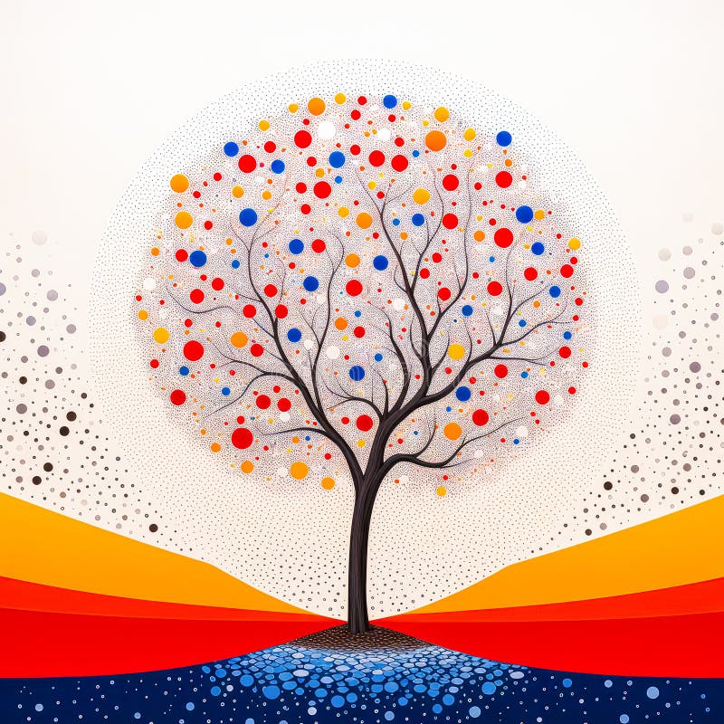 Creative Tree Designs in Different Colors and Styles Adding a Touch of ...