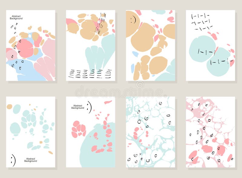 Creative trendy cards. stock vector. Illustration of graphic - 77651814