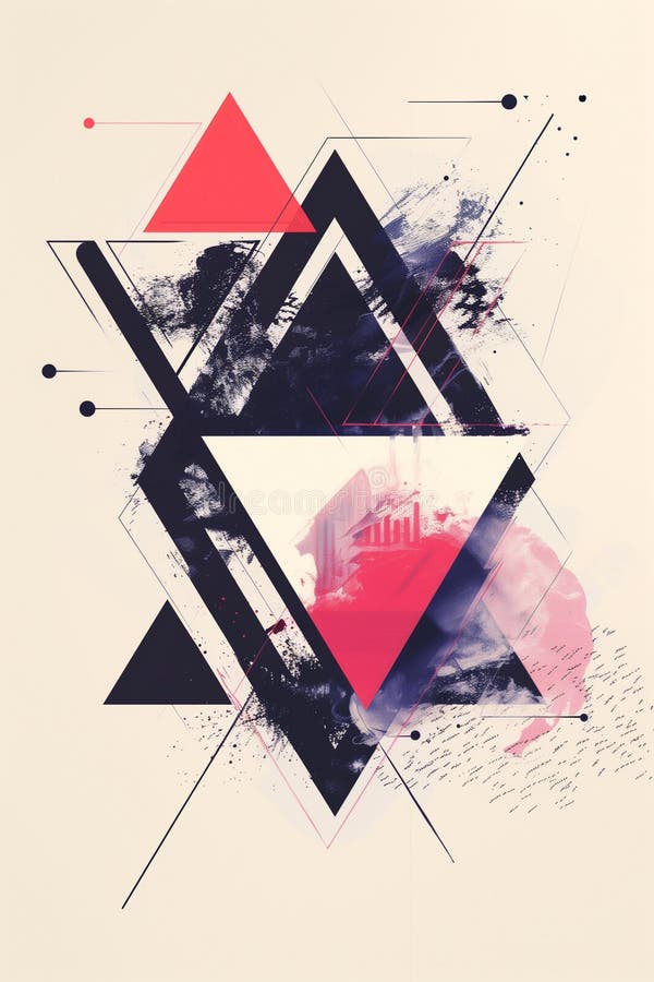 Creative Triangle Blend Geometric Concept Poster Designs for ...