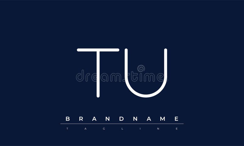 Creative TU Letter Initial Logo Vector Image Stock Vector ...