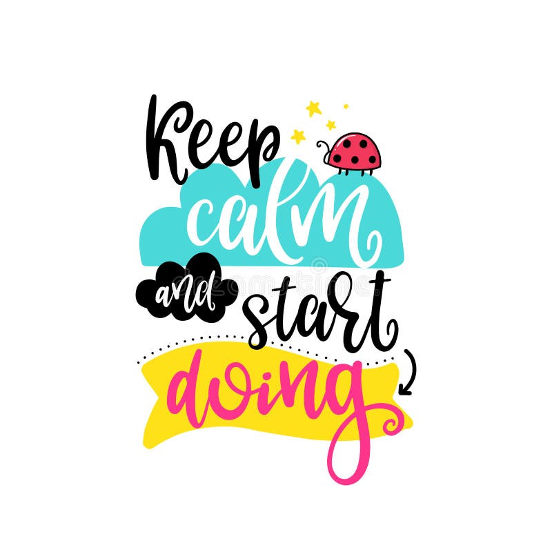 Creative typography card stock vector. Illustration of inspirational ...