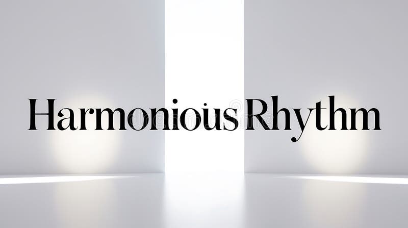 Creative Typography Design Featuring Text Harmonious Rhythm on a ...