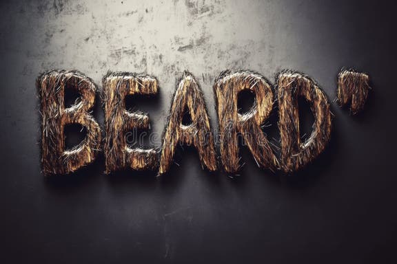 Creative Typography Design Featuring the Word Beard Crafted in a Beard ...