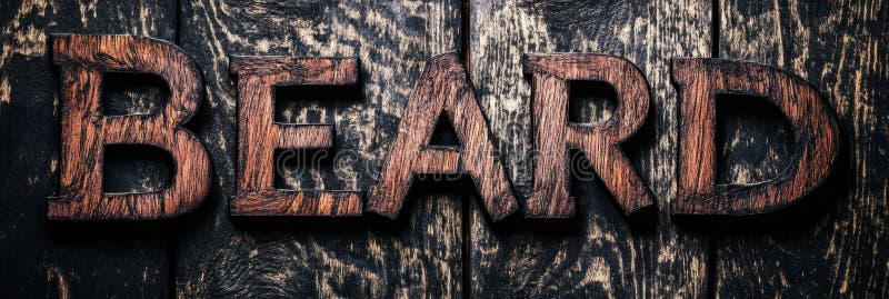 Creative Typography Design Featuring the Word Beard Shaped As a Beard ...