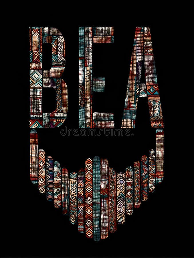 Creative Typography Design Featuring the Word Beard Shaped Like a Beard ...