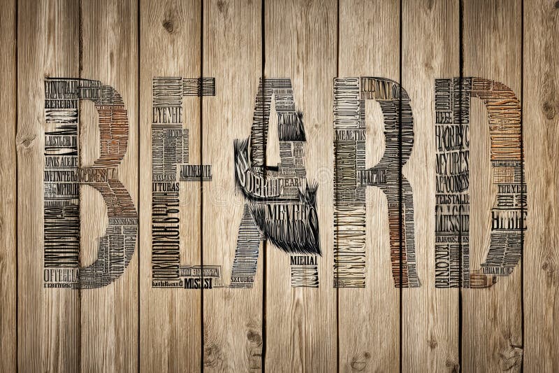 Creative Typography Design Featuring the Word Beard Shaped Like a Beard ...