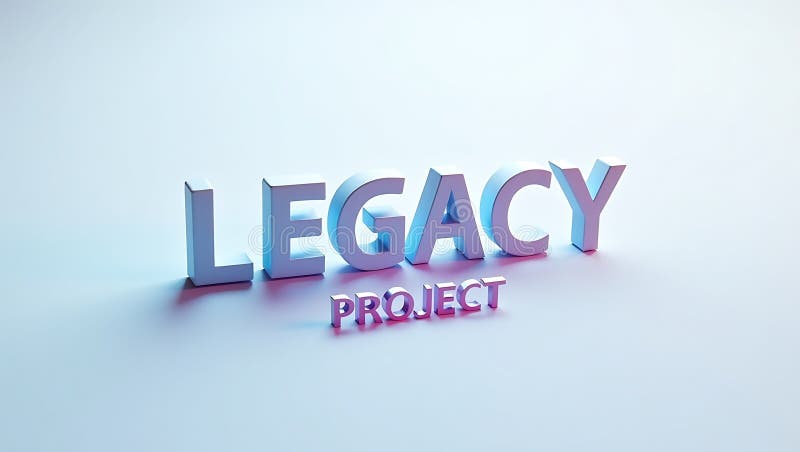 Creative Typography Design for a Project Titled Legacy with a Minimal ...