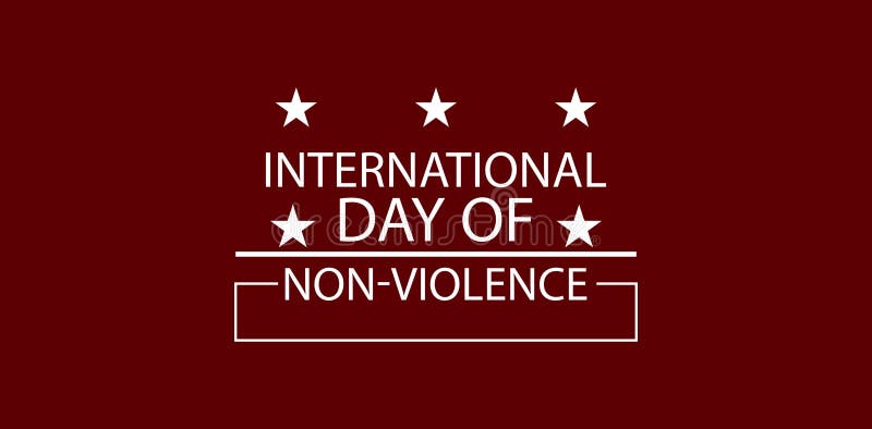 Creative Typography for International Day of Non Violence Stock Vector ...