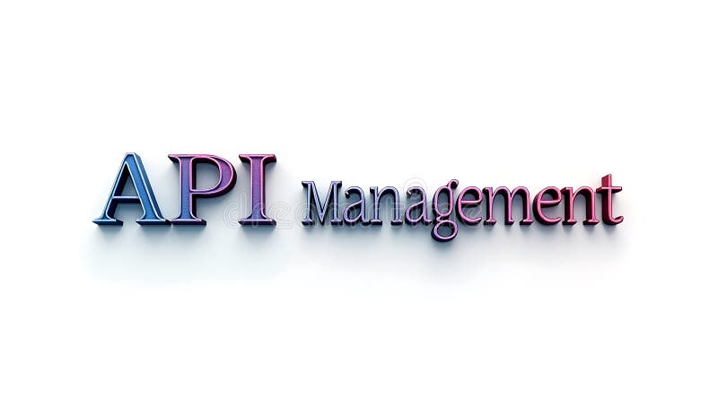 Creative Typography Showcasing API Management with a Sleek Design on a ...