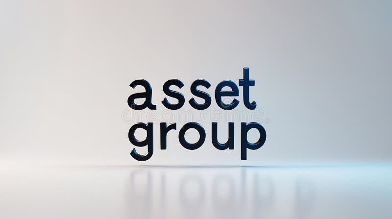 Creative Typography Showcasing Asset Group in a Modern Design Setting ...