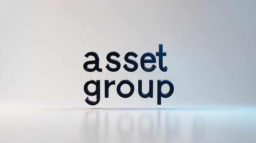 Creative Typography Showcasing Asset Group in a Modern Design Setting ...