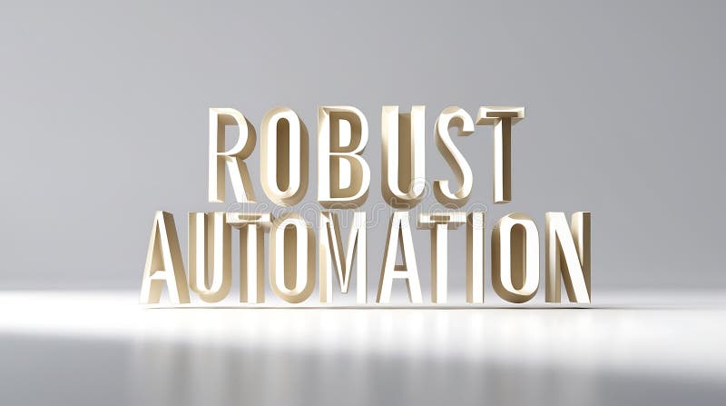 Creative Typography Showcasing Robust Automation Concepts in a Minimal ...