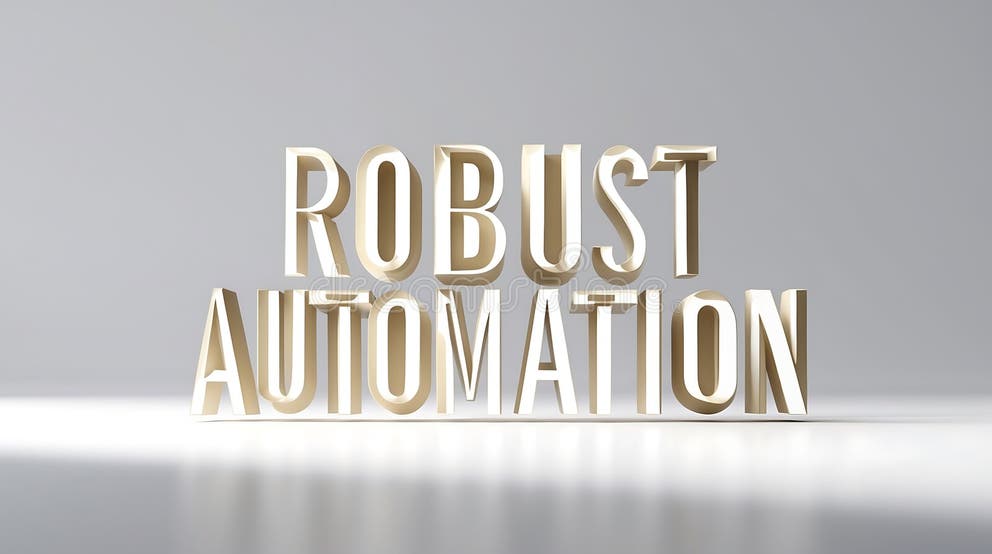 Creative Typography Showcasing Robust Automation Concepts in a Minimal ...