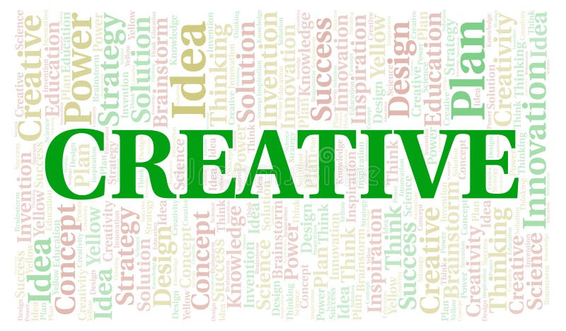 Creative Typography Word Cloud Create with the Text only. Stock ...