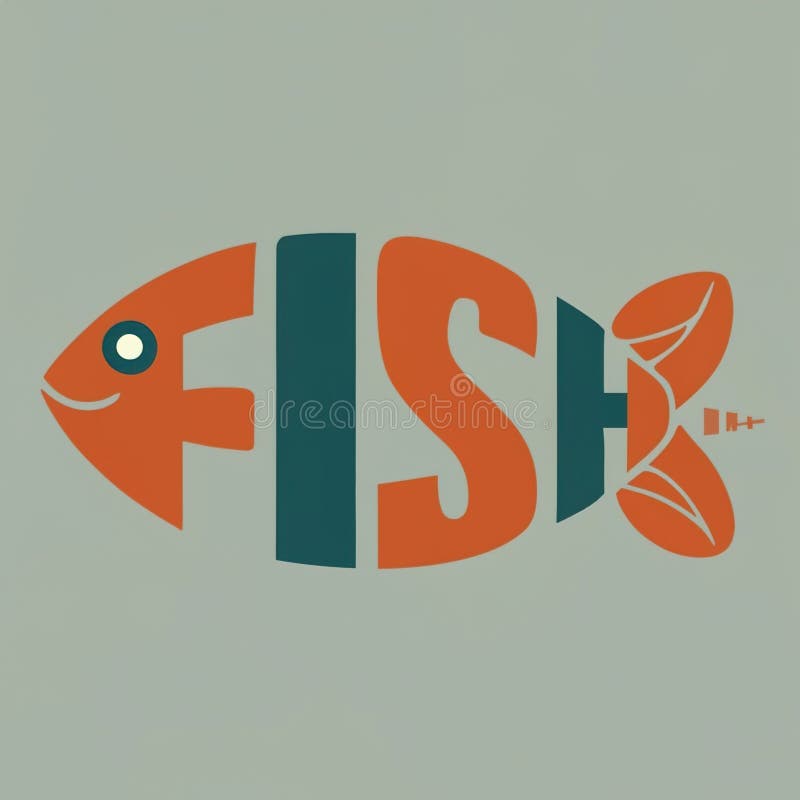 Creative Typography: the Word Fish Shaped Like a Playful Fish ...