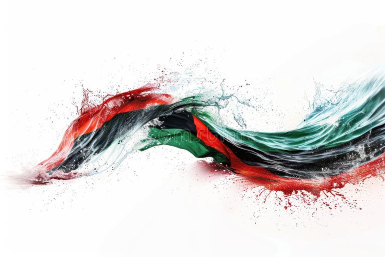 Creative UAE Flag Wave: Progress, Forward Motion Design for Print, Card, Poster Stock Image ...