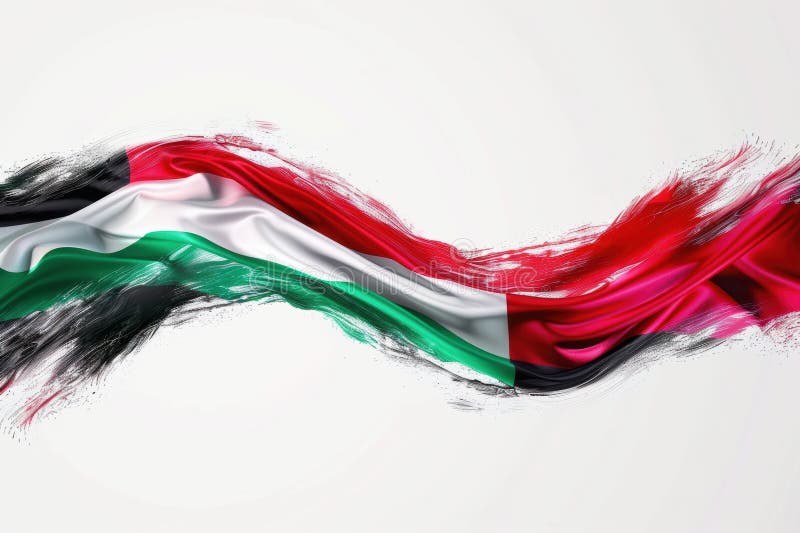 Creative UAE Flag Wave: Progress, Forward Motion Design for Print, Card, Poster Stock Image ...