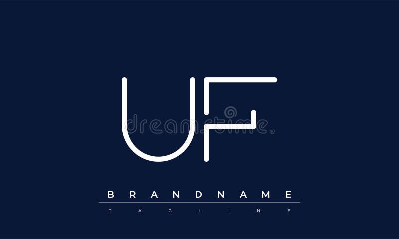 Creative UF Letter Initial Logo Vector Image Stock Vector ...