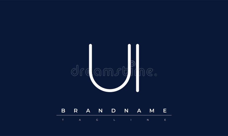 Creative UI Letter Initial Logo Vector Image Stock Vector ...