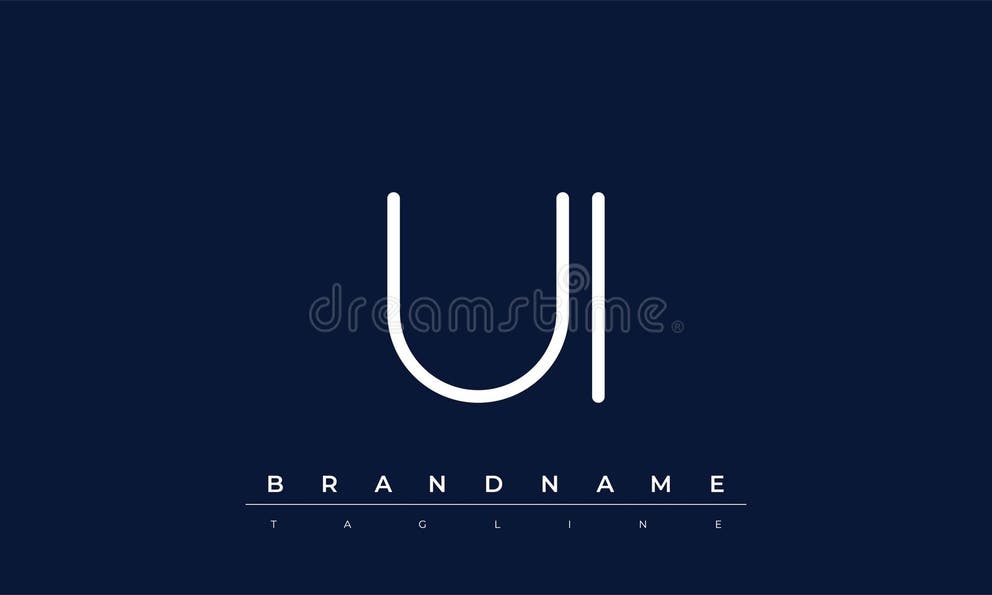 Creative UI Letter Initial Logo Vector Image Stock Vector ...