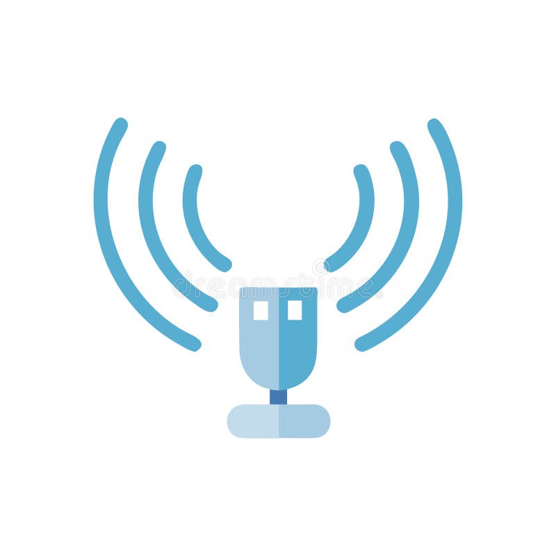 Creative Ultrasonic Sensor Icon Representation Stock Vector ...