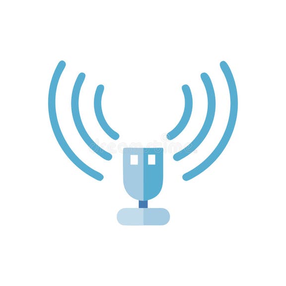 Creative Ultrasonic Sensor Icon Representation Stock Vector ...